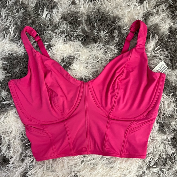 Gilly Hicks | Tops | Gilly Hicks Pink Bustier Corset Top | Poshmark